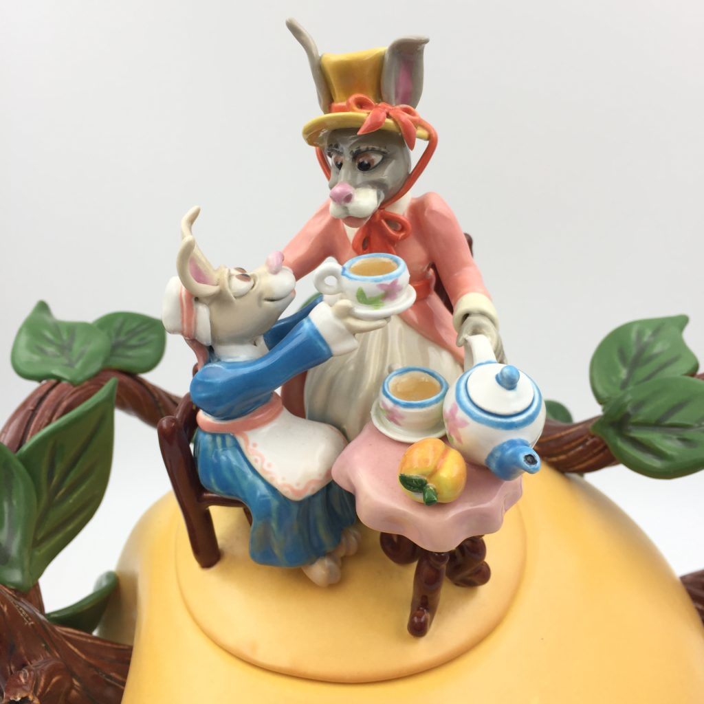 Peach Tea Party Ceramic Teapot - Ceramic Tea Pots